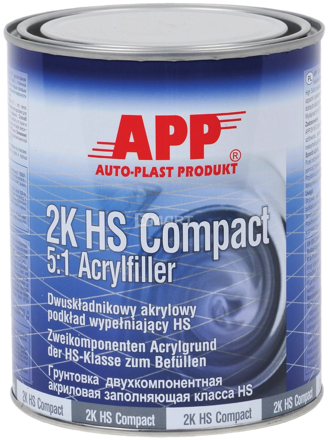 Грунтовка акриловая 2-компонентная APP 2К HS Compact Acryfiller 5:1 ...