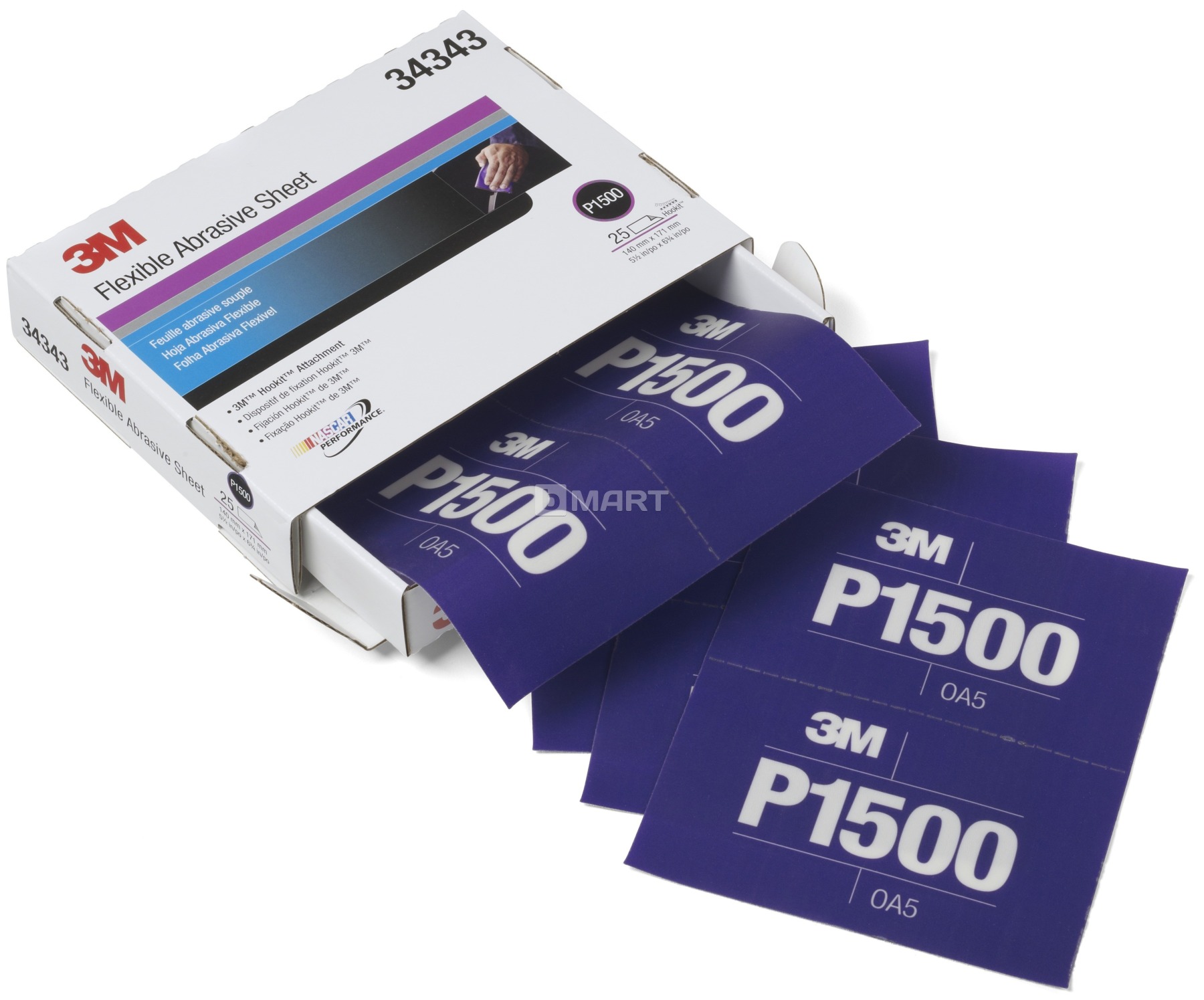 P1500 Гибкий полировальный абразивный лист 3M™ CROW Hookit™ 154.63 грн